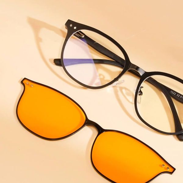 Prescription Sunglasses Snap-On Set | Prescription Sunglasses Clip-On Set - KZFOO Glasses